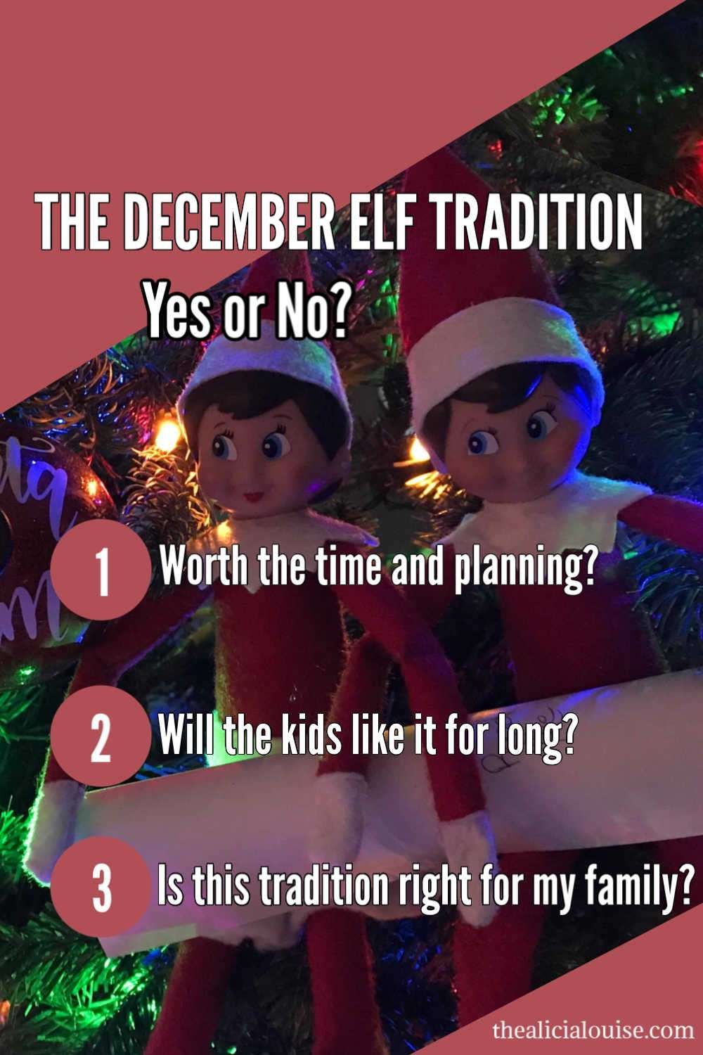The December Elf Tradition - The Alicia Louise